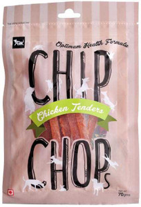 Chip Chops Chicken Tenders Slice, 70 g Pack of 7 Chicken Dog Treat ...
