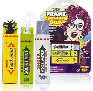 Gagster Gag Chewing Gum 3-in-1 Prank Toys Set | Shocking, Water Squirt ...