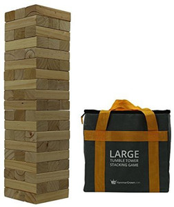 Hammer Crown Large Wooden Stacking Tower Game - Large Wooden Stacking ...