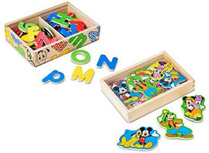 MELISSA & DOUG Disney Mickey Mouse & Friends Magnet Toy With 52 Letter ...
