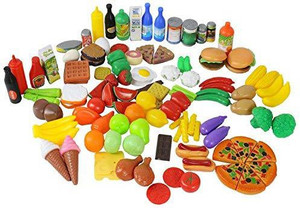 Fstop Labs Play Food Set For Kids & Toy Food For Pretend Play, Huge 130 ...