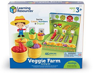 LEARNING RESOURCES Veggie Farm Sorting Set - Veggie Farm Sorting Set ...
