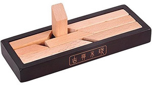 KINGOU Wooden Eight Sticks Packed In A Box Logic Puzzle Burr Puzzles ...