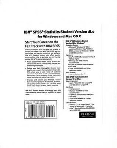 IBM (R) SPSS (R) Statistics Student Version 18.0 for Windows and Mac OS ...