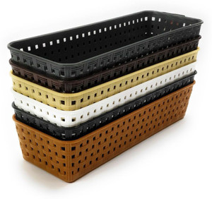 CSM Plastic Sleek Baskets For Cosmetics, Stationery, Medicines or ...