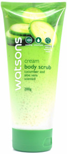 Watsons Cream Body Scrub With Cucumber And Aloe Vera Scented, 200g ...