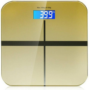 MCP Personal Body Weight Machine Digital 8mm Toughened Glass Golden ...