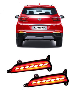 CARZEX Car Rear Bumper LED DRL Light For Hyundai Creta Simple Style Car ...