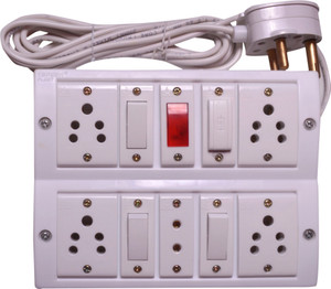 RUHAILA Extension Board multi utility 5 Socket (Anchor) with Fuse ...
