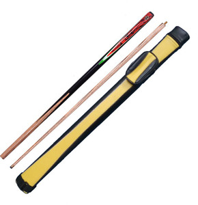 KBA COMBO OF AMERICAN HALF POOL CUE WITH YELLOW CUE COVER KBAC126 Pool ...