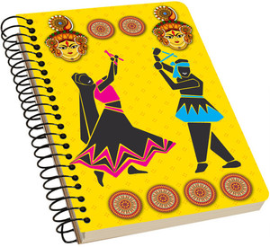 Dam Dam Navratri Acrylic Notebook A5 Notebook Single Rule 100 Pages ...