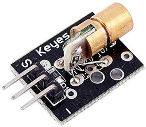 arduino M586 Laser Sensor Module 650nm 6mm 5V 5mW Red Laser Dot Copper ...