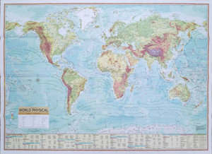 WORLD POLITICAL MAP 40 INCH X 70 INCH Paper Print - Maps posters in ...