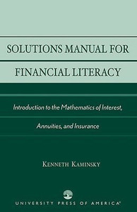 Solutions Manual for Financial Literacy: Buy Solutions Manual for ...