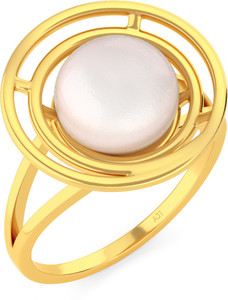Joyalukkas Gold Ring with Pearl 22kt Pearl Yellow Gold ring Price in ...