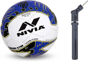 NIVIA Shining Star Ambition Football with Air Double Action Pump ...