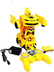 GLOBAL G43 Rechargeable Remote Control Transformer Robot Bumblebee Car ...