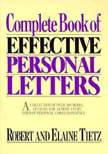 Complete Book of Effective Personal Letters: Buy Complete Book of ...
