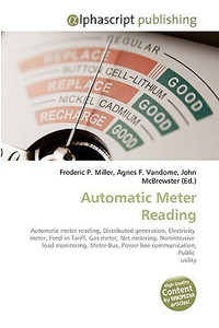Automatic Meter Reading: Buy Automatic Meter Reading by Miller Frederic ...