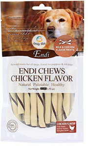 Goofy Tails Endi Chicken & Milk Flavor Twists Natural Palatable Dog ...