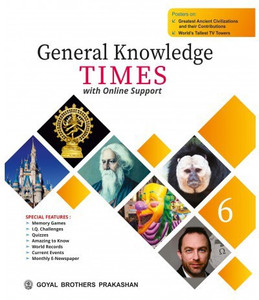 General Knowledge Times Book 6 With Online Support (2019 Edition): Buy ...