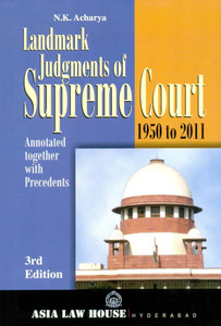 Landmark Judgements of Supreme Court: Buy Landmark Judgements of ...