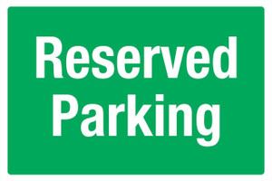 Paper Plane Design Reserved Parking Sign Board 8 in x 12 in Emergency ...