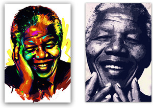 Nelson Mandela ( Pack of 2 )Wall Poster Collection For Office Decor ...