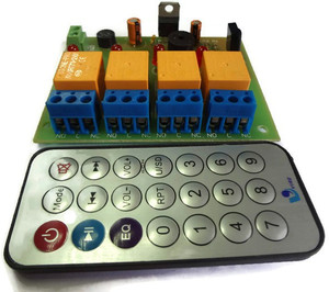 Unbranded IR-4-Channel-Remote-Controlled-Relay-Board-Module-Home-Office ...