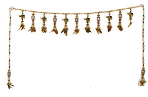 BLISSBEE Classic Toran with Multi Pearl Beads Zula, Handmade Door ...