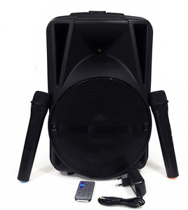 Buy QUALIMATE Portable Multimedia Trolley Speaker (15 inches) 80 W ...