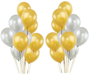 Flipkart.com | Kashish Trends Solid 12 Inch Pack of White And Gold ...