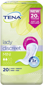 TENA Lady Discreet Mini Pads 20's Sanitary Pad | Buy Women Hygiene ...