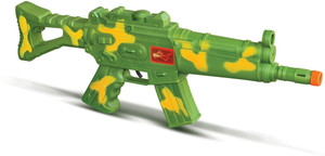 Ratnas PREMIUM QUALITY SPARKLING MILITARY GUN FOR KIDS.SPARKLING EFFECT ...
