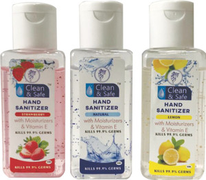 Clean & Safe 50 ml Hand Sanitizer Bottle - Price in India, Buy Clean ...