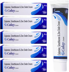 Calay Calamine, Simethicone & Zinc Oxide Cream ( 5 x 20 gm) ( 100 gm ...