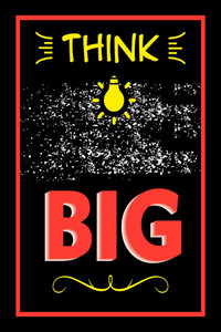 Quotes & Motivation Matte Print Posters for Home - SZA-Think-big-Poster ...