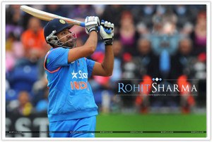 ROHIT SHARMA – Cricket wall posters Paper Print - Quotes & Motivation ...
