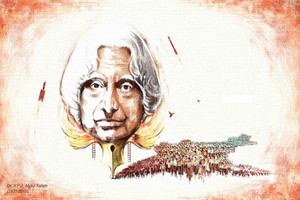 AD Abdul Kalam Wall Poster For Room Paper Print - Quotes & Motivation ...