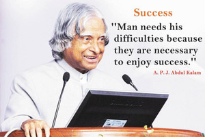 AD Abdul Kalam Wall Poster For Room Paper Print - Quotes & Motivation ...