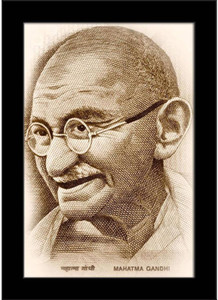 AD Mahatma Gandhi Wall Poster For Room Paper Print - Quotes ...