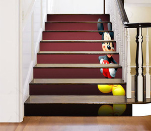 GADGETSWRAP 118 cm GW-48477 Printed mickey mouse Stair Raiser Skin ...