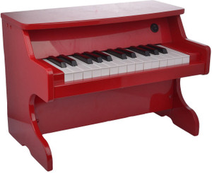 COMDAQ Mini Wooden Piano, (Red / White / Black) - Mini Wooden Piano ...