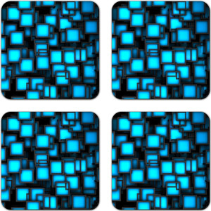 NoNo Club Square Wood Coaster Set - Buy NoNo Club Square Wood Coaster ...