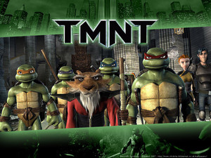 TMNT Master Splinter Michelangelo Leonardo Donatello Raphael Frameless ...