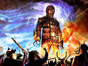 Movie The Wicker Man Burning Man HD Wallpaper Background Paper Print ...