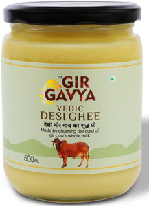GIR GAVYA VEDC DESI GHEE 500 ml Glass Bottle Price in India - Buy GIR ...