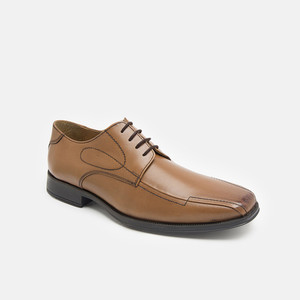Noble Curve Leather Derby Shoes With Toe Stitch Lace Up For Men - Buy ...