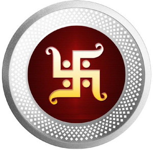 KING BULLION Swastik Color Coin S 999 20 g Silver Coin Price in India ...