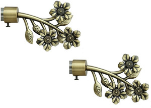 tajhardwaregallery Gold Rod Rail Bracket Metal Price in India - Buy ...